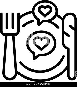 Food critic icon outline vector. Safety inspection. Certificate quality ...