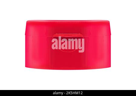 Red Lid locked isolated for mockup Stock Photo - Alamy