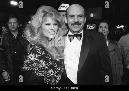 Rene Enriquez and Kebrina Kinkade at the opening night of Barnum at The ...