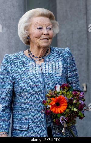 Princess Beatrix at the Oranjepad of the Princess Beatrix Spierfonds on ...