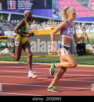 Alex Bell (GB&NI) competing in the women’s 800m semi final on day eight ...