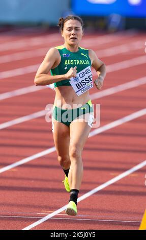 Catriona Bissett of Australia competing in the women’s 800m final at ...