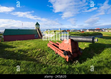 Vardohus Fortress in the town of Vardo, Finnmark, Norway. It was ...