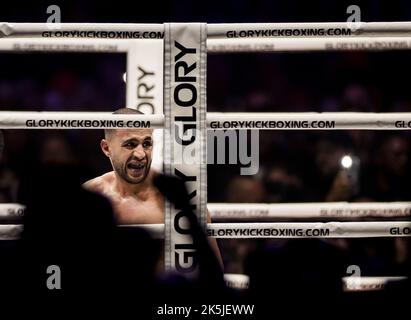 ARNHEM - Kickboxer Badr Hari during his fight against Alistair Overeem ...