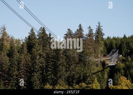 Willingen, Germany. 06th Oct, 2022. Parts of the "Skywalk Willingen ...
