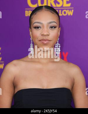 Priah Ferguson arrives at The Special Screening of Netflix The Curse of ...