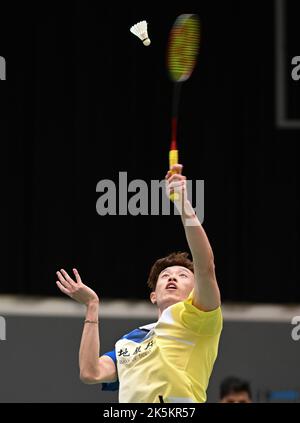 Jia Wei Joel Koh (Singapore) seen in action during the YONEX Sydney ...