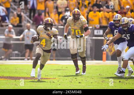 Arizona State running back Daniyel Ngata (4) during an NCAA football ...