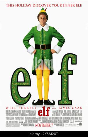 ELF, WILL FERRELL, ZOOEY DESCHANEL, 2003 Stock Photo - Alamy
