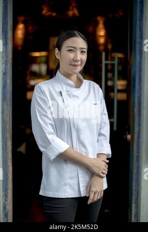 Chef owner Pichaya Soontornyanakij (Chef Pam) at Potong restaurant in ...