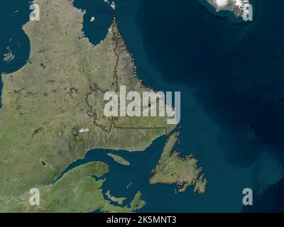 Newfoundland and Labrador, province of Canada. Low resolution satellite ...