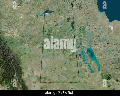 Saskatchewan, province of Canada. High resolution satellite map ...