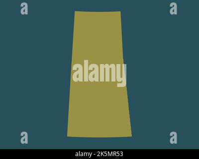 Saskatchewan, province of Canada. Solid color shape. Locations and ...