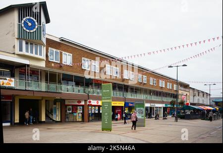 Town centre shopping Corby Northamptonshire England Stock Photo - Alamy