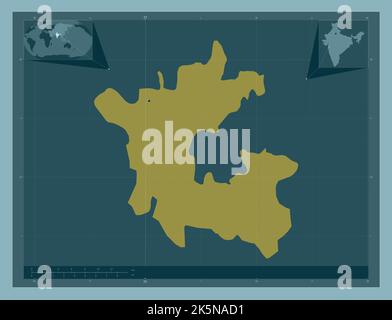 Dadra and Nagar Haveli, union territory of India. Diagram showing the ...
