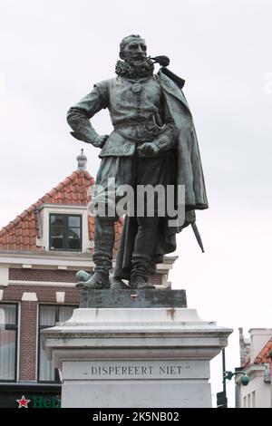 Statue of Jan Pieterszoon Coen who was an officer of the Dutch East ...