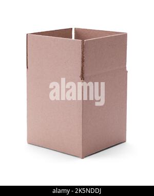 brown corrugated cardboard box for small packet parcel Stock Photo - Alamy