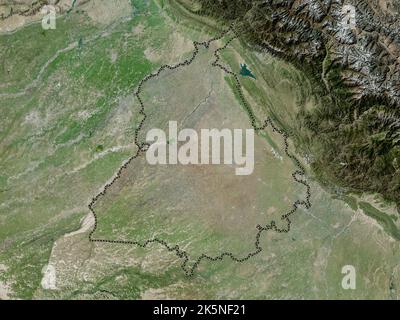 Punjab, state of India. High resolution satellite map. Locations of ...