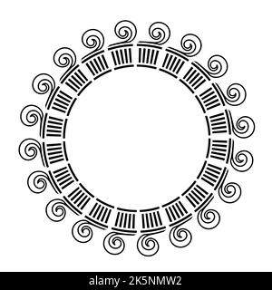 Ancient Greek frame with weves pattern, antique border from Greece ...
