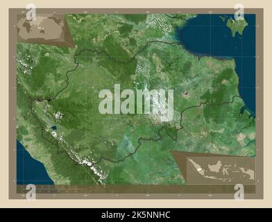 Jambi, province of Indonesia. High resolution satellite map Stock Photo ...