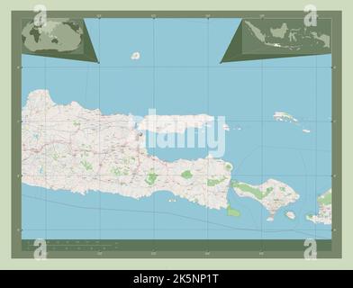 Jawa Timur, province of Indonesia. Open Street Map Stock Photo - Alamy