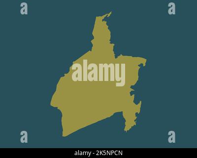 Kalimantan Selatan, province of Indonesia. Solid color shape. Locations ...