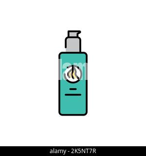 Hair emulsion color line icon. Cosmetic product. Pictogram for web page ...