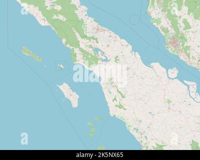 Sumatera Utara, province of Indonesia. Open Street Map. Locations of ...