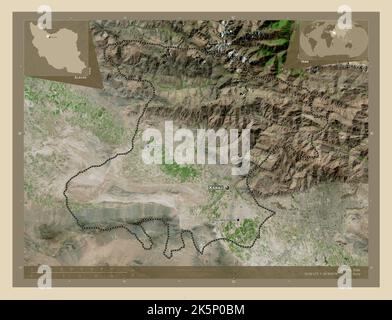 Alborz, province of Iran. High resolution satellite map Stock Photo - Alamy