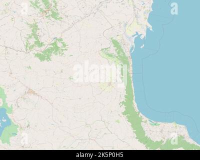 Ardebil, province of Iran. Open Street Map. Locations and names of ...