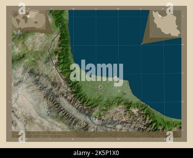 Gilan, province of Iran. High resolution satellite map Stock Photo - Alamy