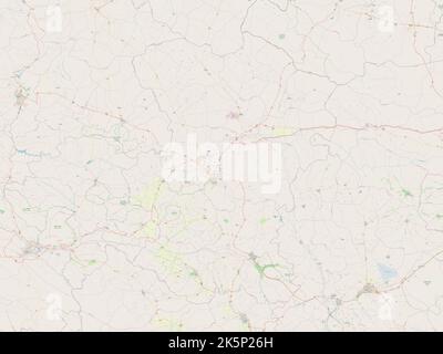 Hamadan, province of Iran. Open Street Map. Locations of major cities ...