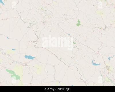 Ilam, province of Iran. Open Street Map. Locations and names of major ...