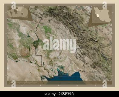 Khuzestan Province Of Iran High Resolution Satellite Map Locations