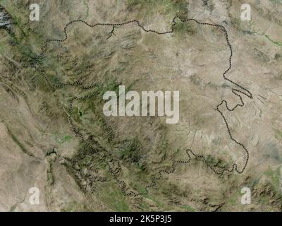 Kordestan, province of Iran. High resolution satellite map. Locations ...