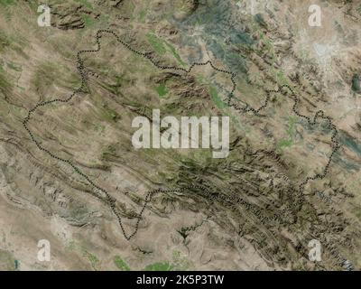 Lorestan, province of Iran. High resolution satellite map. Locations ...
