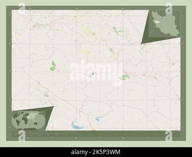 Lorestan, province of Iran. Open Street Map Stock Photo - Alamy