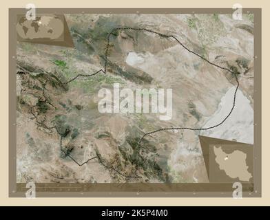 Qom, province of Iran. High resolution satellite map Stock Photo - Alamy