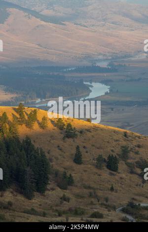 Flathead River at National Bison Range in Montana Stock Photo - Alamy
