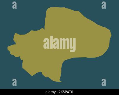Qom, province of Iran. Solid color shape. Locations and names of major ...
