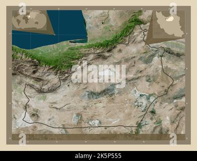 Semnan, province of Iran. High resolution satellite map Stock Photo - Alamy