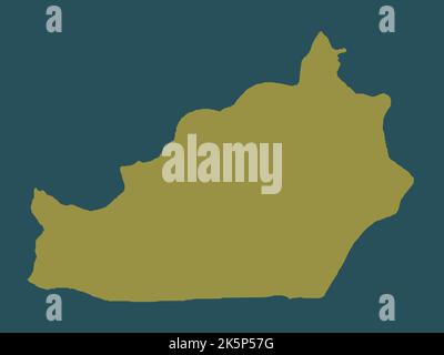 Semnan, province of Iran. Solid color shape. Locations of major cities ...
