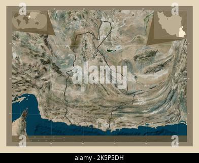 Sistan and Baluchestan, province of Iran. High resolution satellite map ...