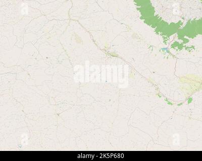 Zanjan, province of Iran. Open Street Map. Locations and names of major ...