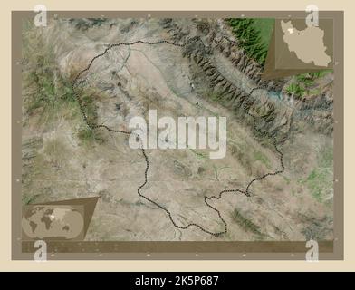 Zanjan, province of Iran. High resolution satellite map Stock Photo - Alamy