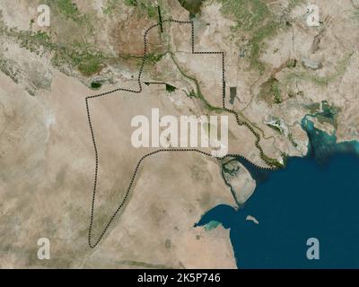 Al-Basrah, province of Iraq. High resolution satellite map. Locations ...