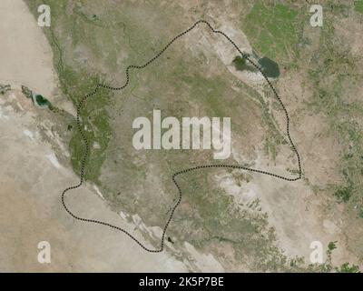 Al-Qadisiyah, province of Iraq. High resolution satellite map ...