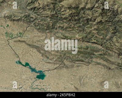 Dihok, province of Iraq. High resolution satellite map. Locations and names of major cities of ...
