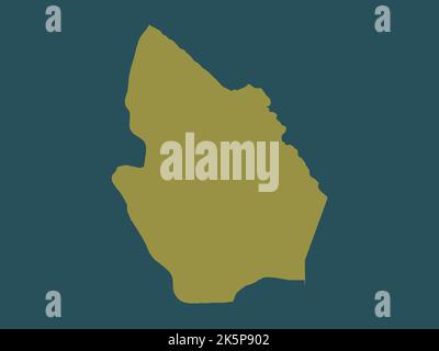 Maysan, province of Iraq. Solid color shape. Locations and names of ...