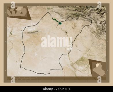 Ninawa, province of Iraq. Low resolution satellite map Stock Photo - Alamy